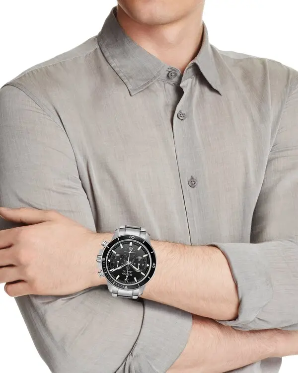 Bulova Marine Star Chronograph, 45mm - Black/silver