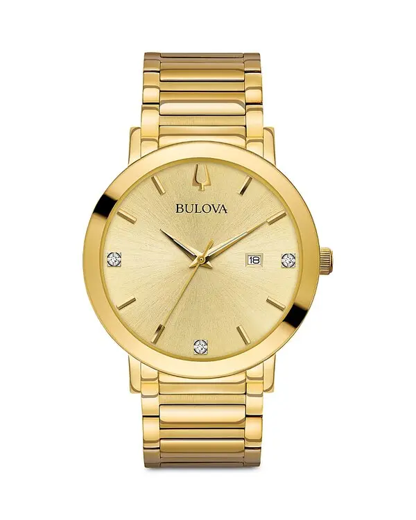 Bulova Modern 42mm Watch - Gold