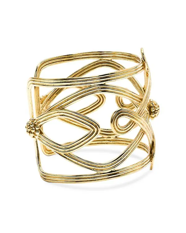 CAPUCINE DE WULF Monique Compass Cuff Bracelet - Gold