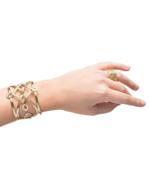 CAPUCINE DE WULF Monique Compass Cuff Bracelet