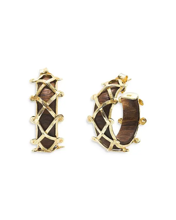 CAPUCINE DE WULF Earth Goddess Hoop Earrings - Natural