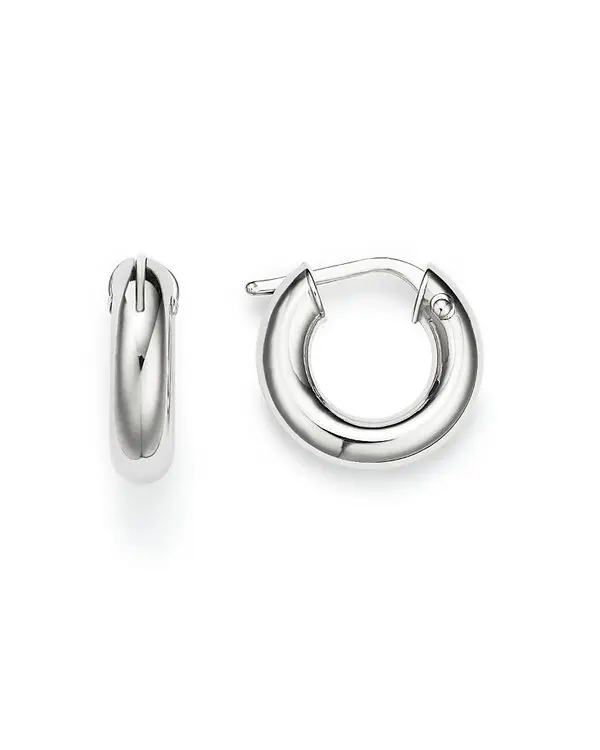 Roberto Coin 18k Gold Hoop Earrings - White