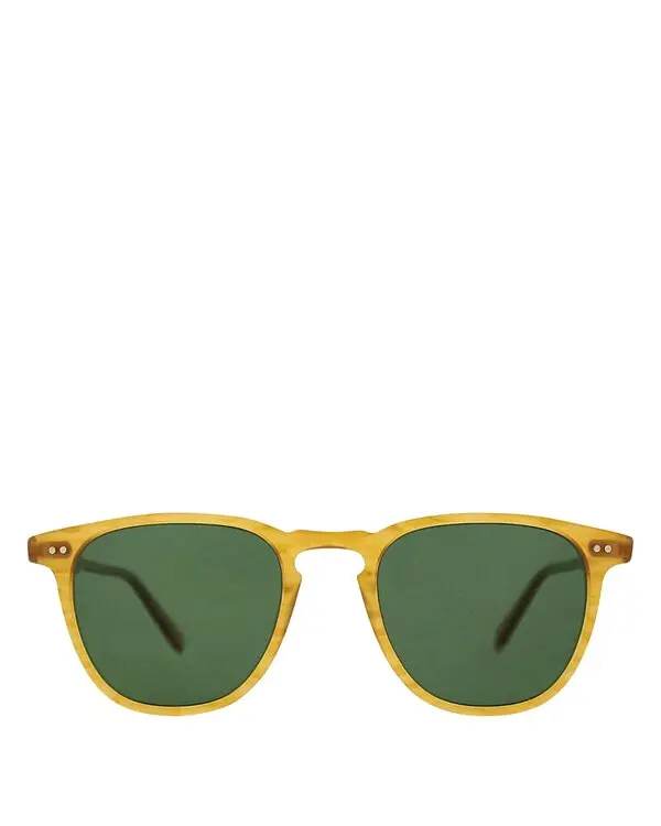 Garrett Leight Brooks Sunglasses, 47mm - Butterscotch/semi-flat Pure Green Polar