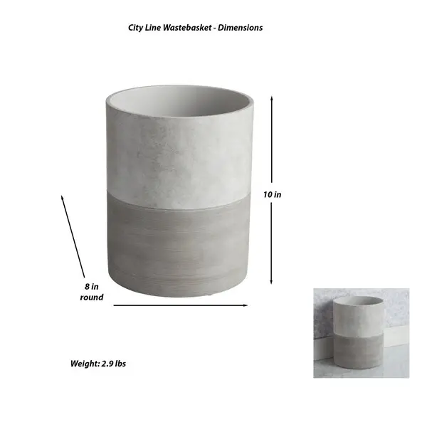 ROSELLI City Line Wastebasket