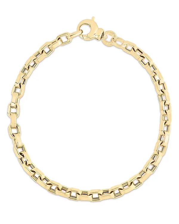 Roberto Coin 18k Yellow Box Link Chain Bracelet - Gold