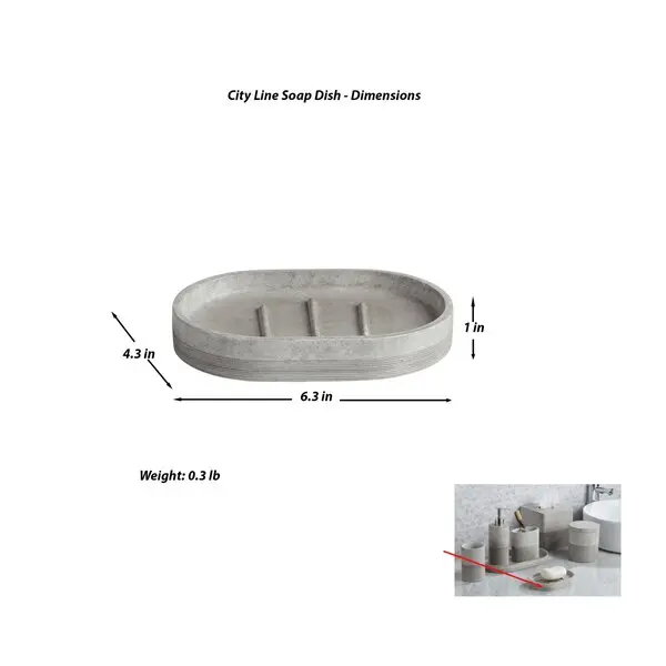 ROSELLI City Line Soap Dish