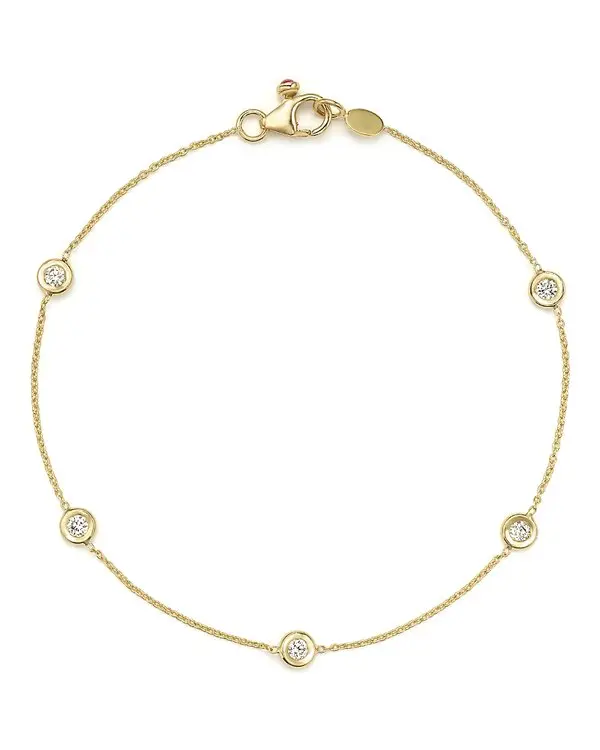 Roberto Coin 18k Yellow Bracelet With Diamonds - Gold