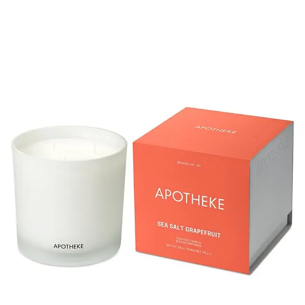 APOTHEKE Sea Salt Grapefruit Scented 3-wick Candle, 26 Oz