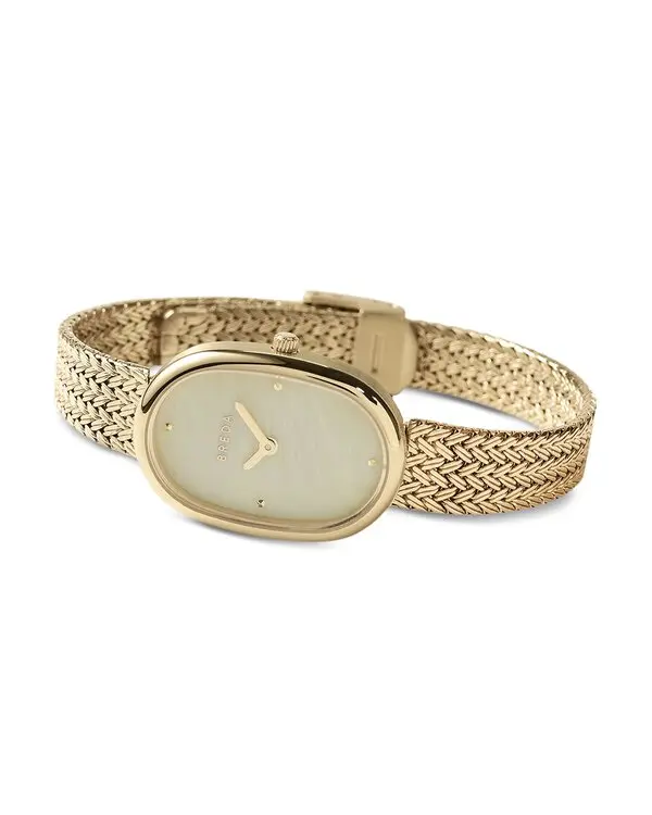 BREDA Jane Tethered Watch, 23mm - Cream/gold