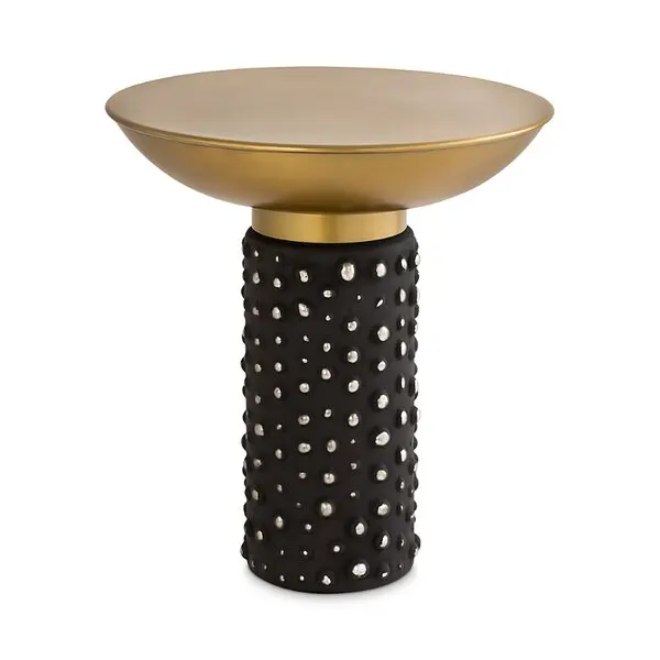TOV FURNITURE Blaze Glass/brass Side Table