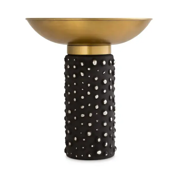TOV FURNITURE Blaze Glass/brass Side Table