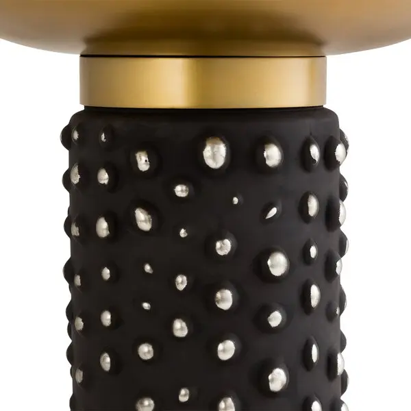 TOV FURNITURE Blaze Glass/brass Side Table