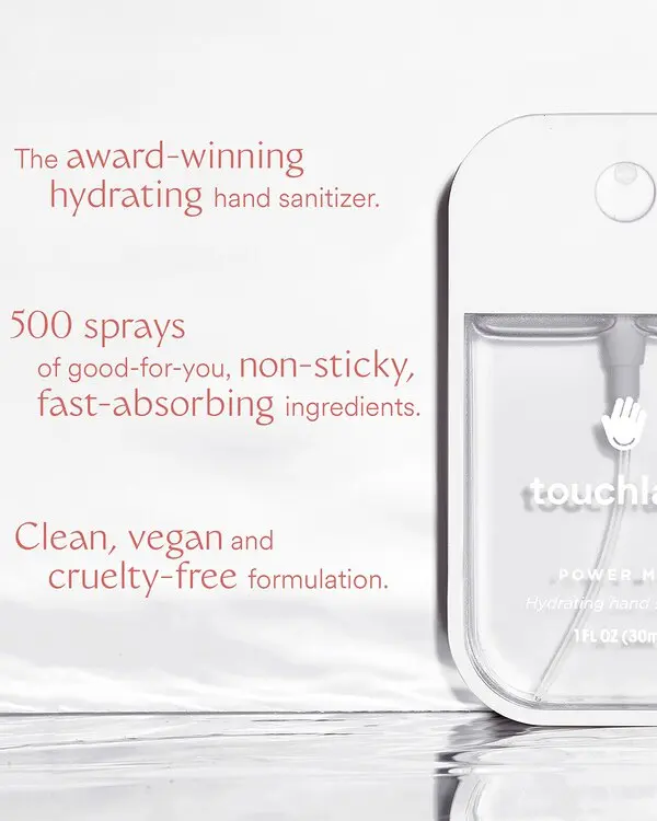 TOUCHLAND Power Mist Hydrating Hand Sanitizer 1 Oz., Aloe You