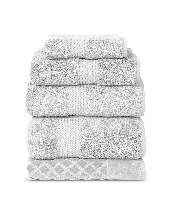 YVES DELORME Etoile Guest Towel - Silver