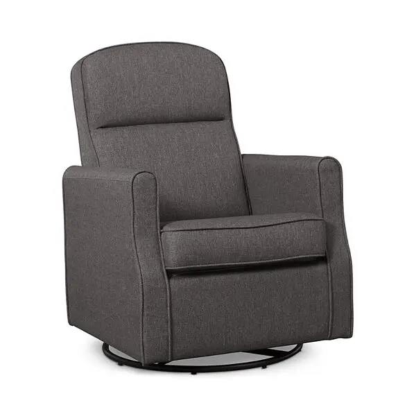 DELTA CHILDREN Charles Slim Glider & Rocker - Dark Grey