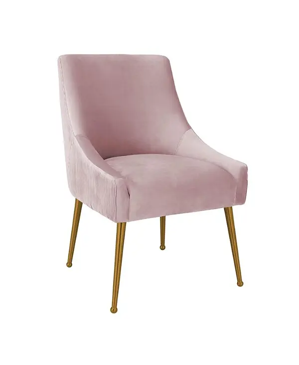 TOV FURNITURE Beatrix Velvet Side Chair - Mauve