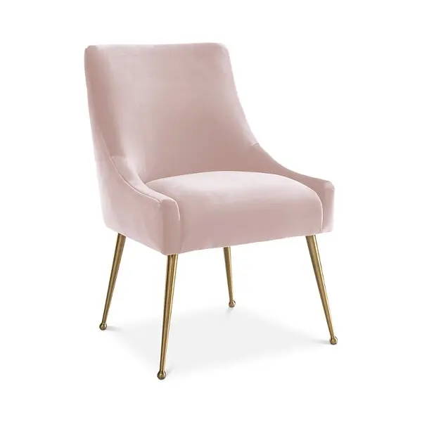 TOV FURNITURE Beatrix Velvet Side Chair - Pink