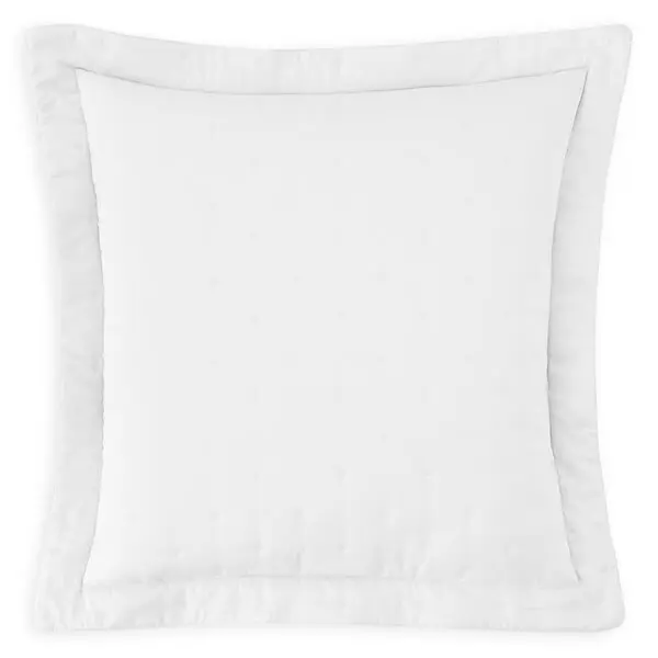 YVES DELORME Triomphe Quilted Euro Sham - Blanc