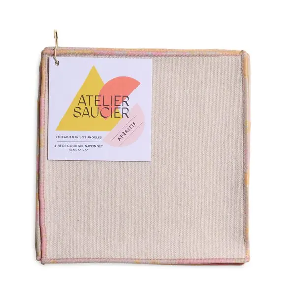 ATELIER SAUCIER Hummingbird Cocktail Napkins, Set Of 4