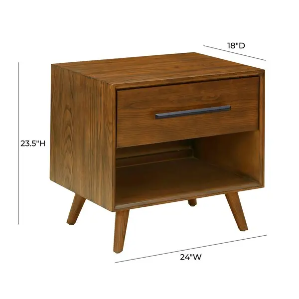 TOV FURNITURE Emery Pecan Nightstand
