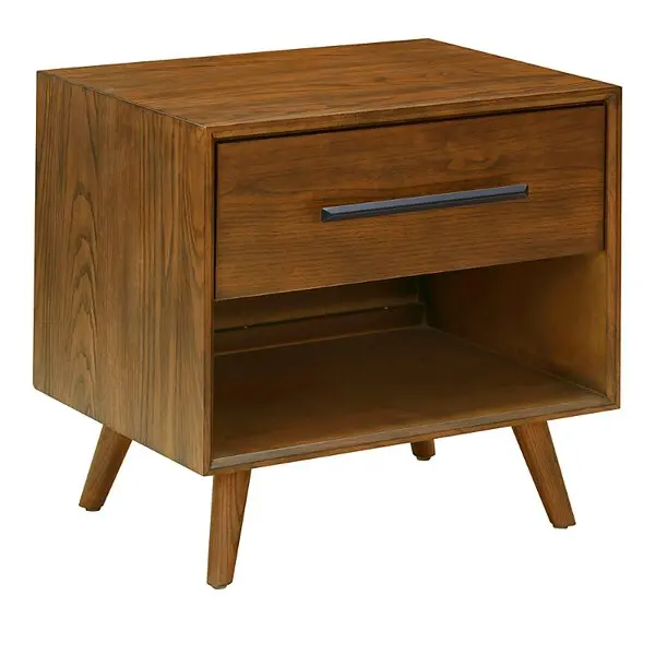 TOV FURNITURE Emery Pecan Nightstand - Walnut