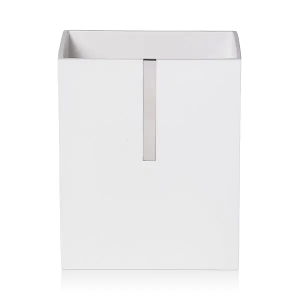 ROSELLI Houston Street Wastebasket - White