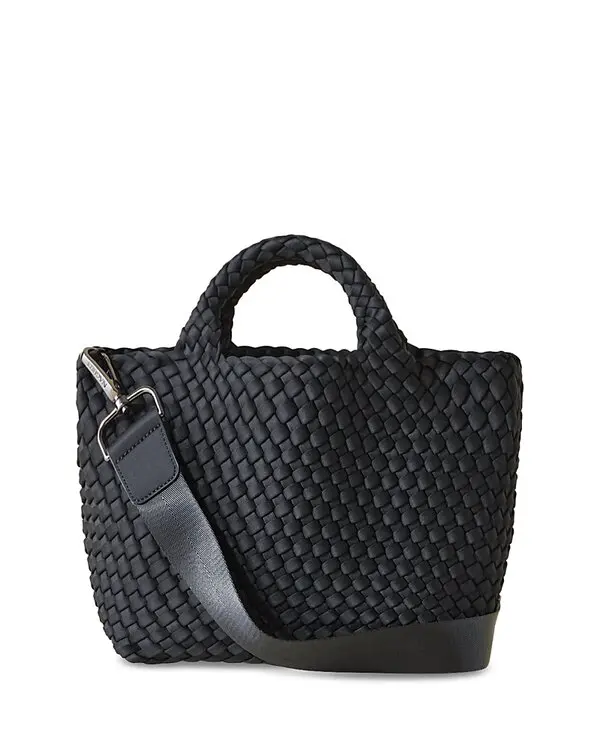 NAGHEDI St. Barths Small Woven Tote - Onyx