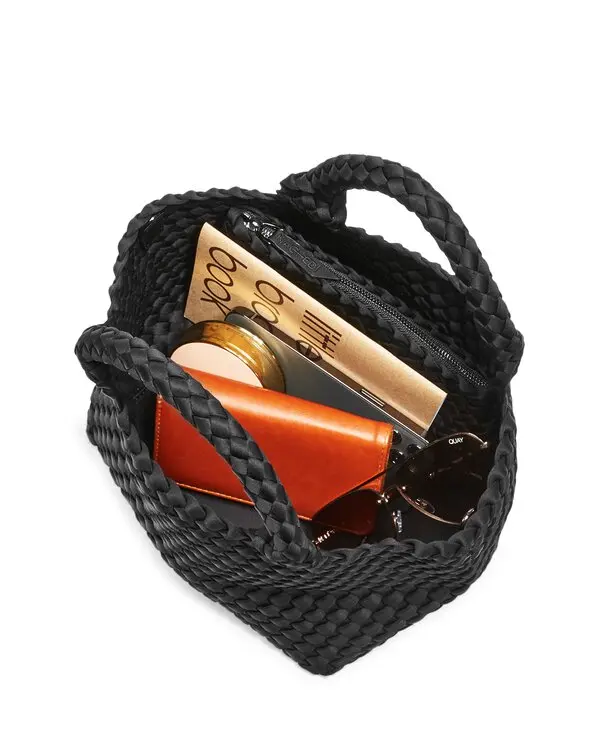 NAGHEDI St. Barths Small Woven Tote - Onyx