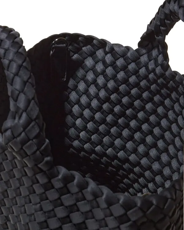 NAGHEDI St. Barths Small Woven Tote - Onyx