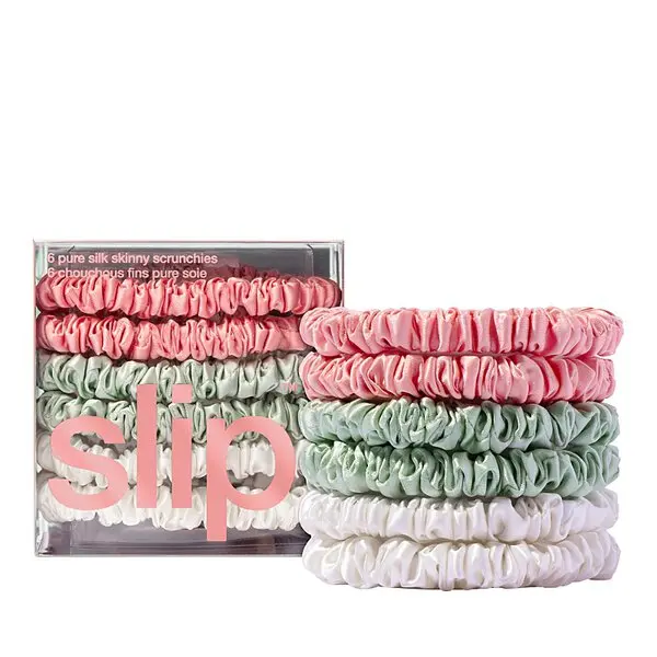 Slip Pure Silk Skinny Scrunchies, Set Of 6 - Bellerose
