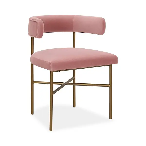 TOV FURNITURE Kim Velvet Chair - Blush