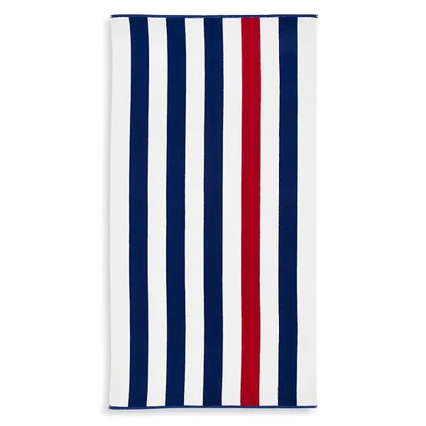 LAGUNA BEACH TEXTILE COMPANY Laguna Beach Cabana Beach Towel - Red/blue