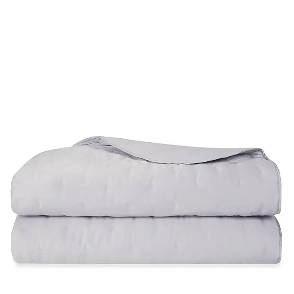 YVES DELORME Triomphe Coverlet, Queen - Silver