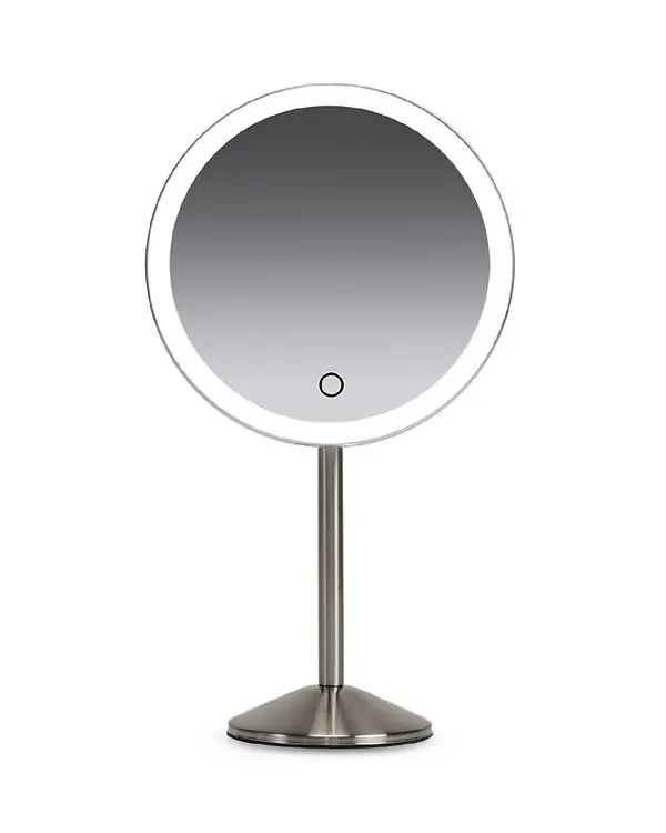 ILIOS LIGHTING Round Rechargeable Makeup Mirror 5x Magnification - No Color