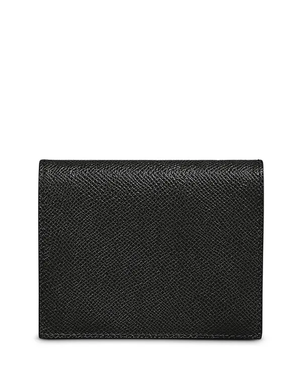 FERRAGAMO Salvatore Leather Folding Wallet - Nero