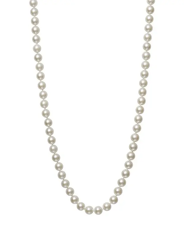 Bloomingdale'S Cultured Freshwater Pearl Necklace In 14k Yellow Gold - White