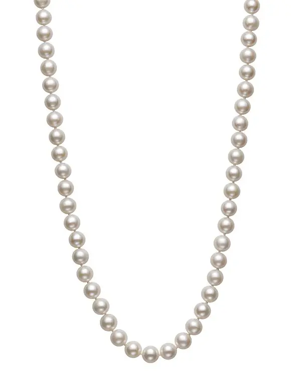 Bloomingdale'S Cultured Freshwater Pearl Necklace - White/gold