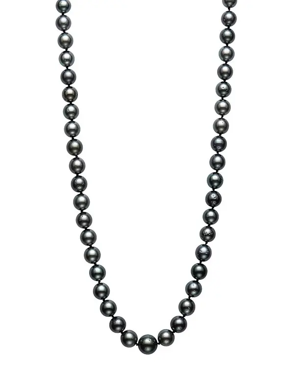 Bloomingdale'S Tahitian Black Cultured Pearl Necklace - Black/gold