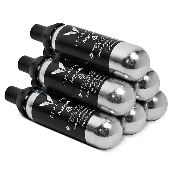 CORAVIN Argon Capsule, Set Of 6 - Black