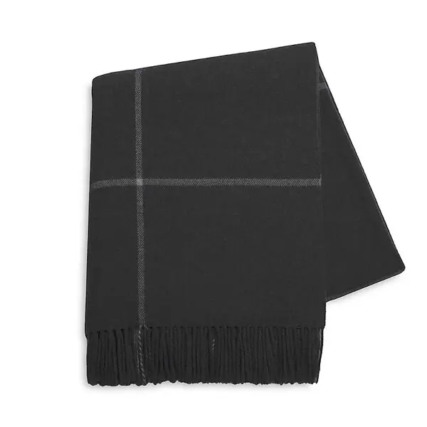LANDS DOWNUNDER Charm Lambswool Cashmere Throw - Onyx