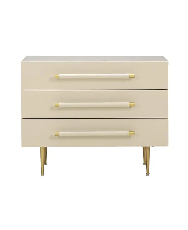 TOV FURNITURE Trident Nightstand - Taupe