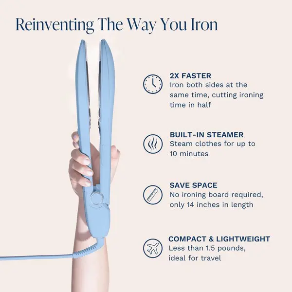 NORI Press Steam Iron - Blue