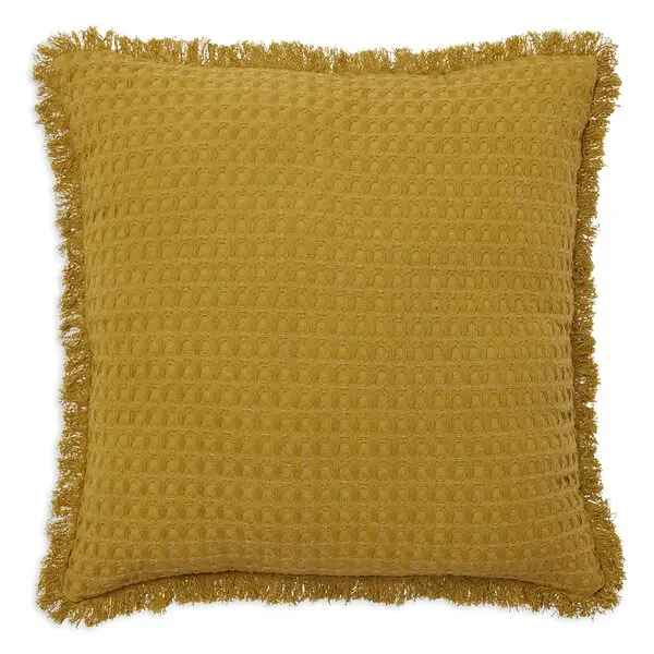 ROSELLI Agra Waffle Cotton Decorative Pillow - Olive