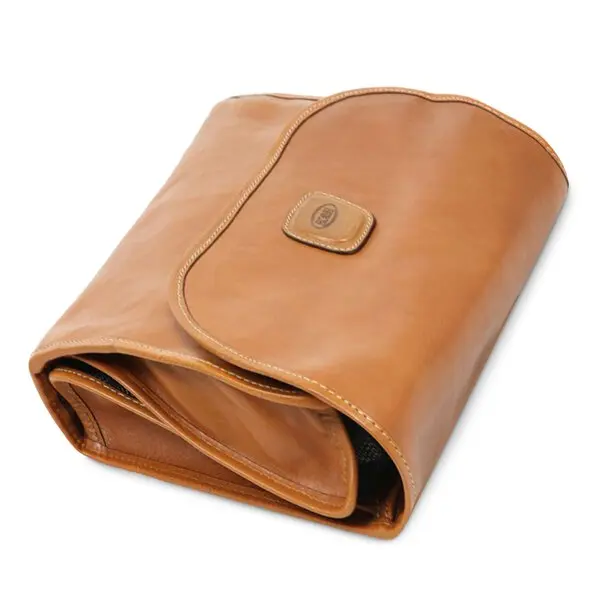 Bric'S Life Pelle Leather Tri-fold Toiletry Kit