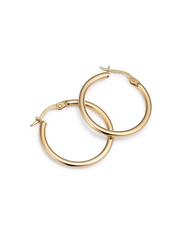Roberto Coin 18k Yellow Round Hoop Earrings - Gold
