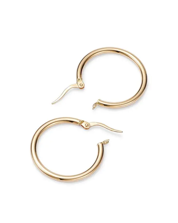 Roberto Coin 18k Yellow Round Hoop Earrings - Gold