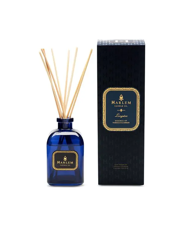 HARLEM CANDLE CO. Langston Reed Diffuser 8 Oz - Blue