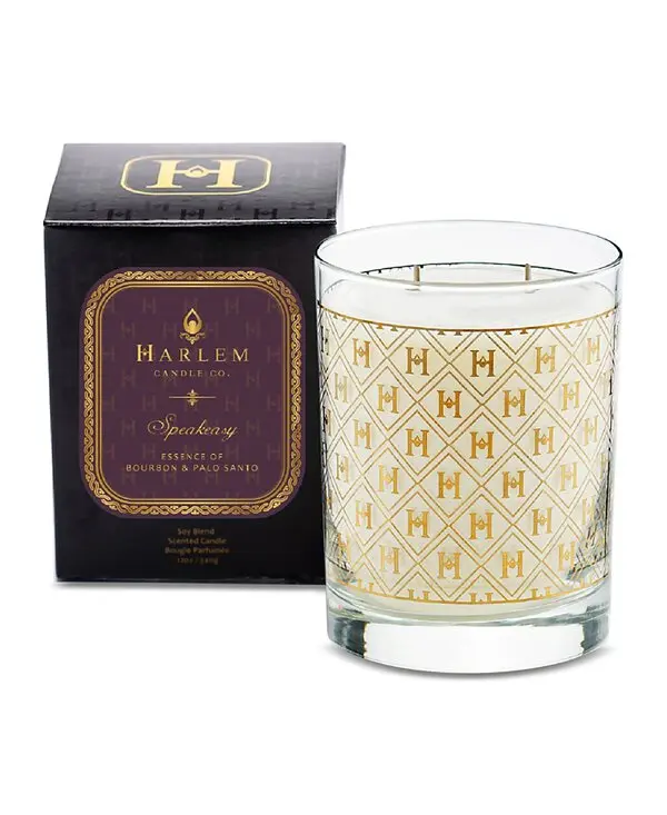 HARLEM CANDLE CO. 22k Gold Speakeasy Cocktail Glass Candle - No Color