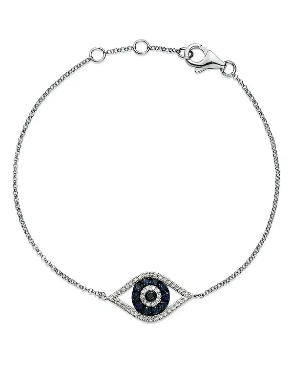 Bloomingdale'S Diamond And Sapphire Evil Eye Bracelet - Multi