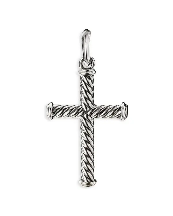 David Yurman Cable Cross Pendant - Silver